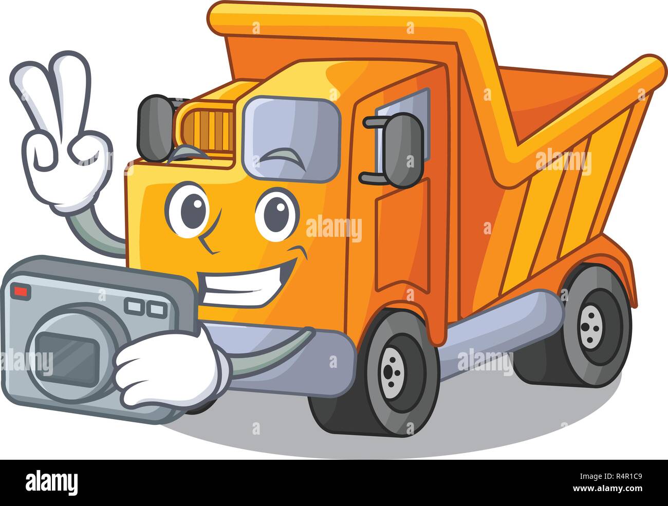 Photographer Truck on highway road with mascot Stock Vector Image & Art ...