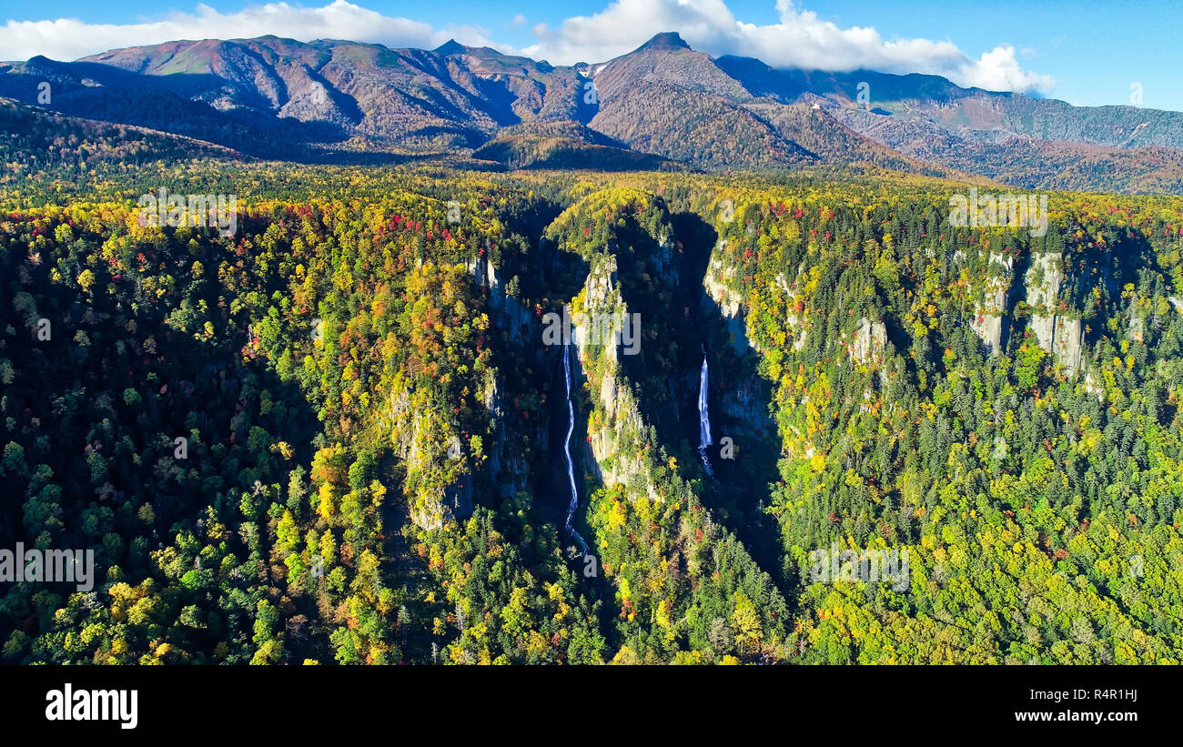 Aerial Photography of Waterfall Stock Photo - Alamy