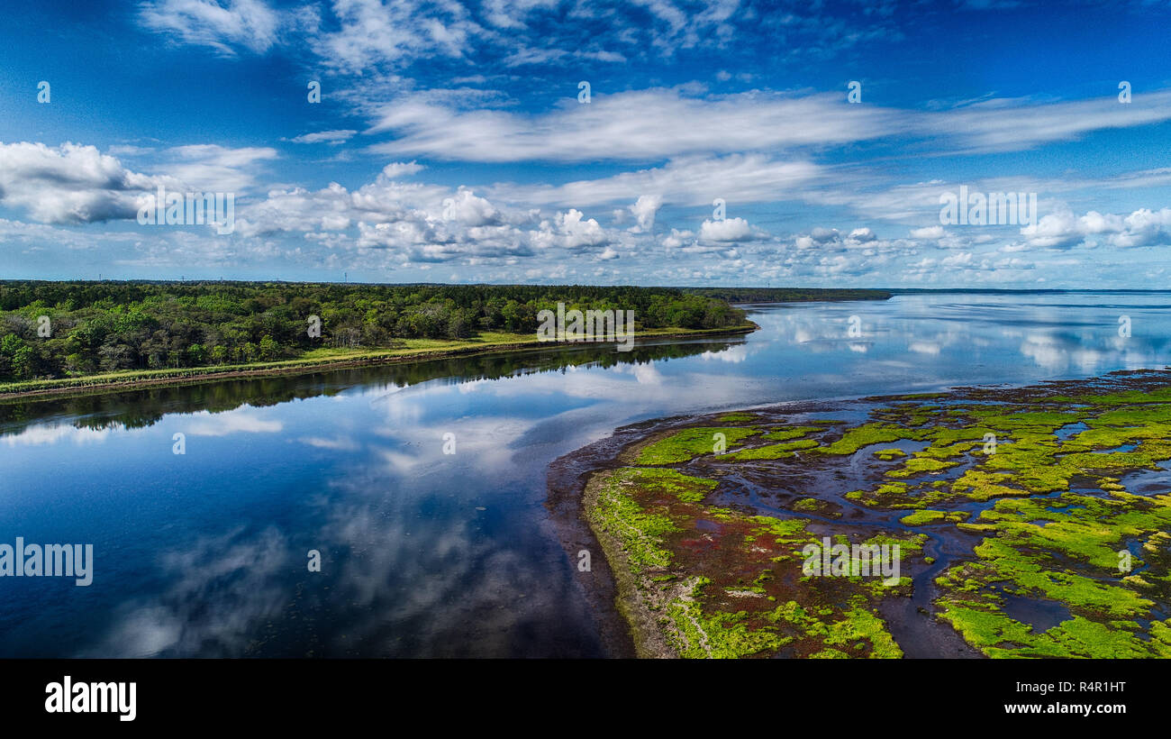 Aerial Photography of Marshland Stock Photo - Alamy