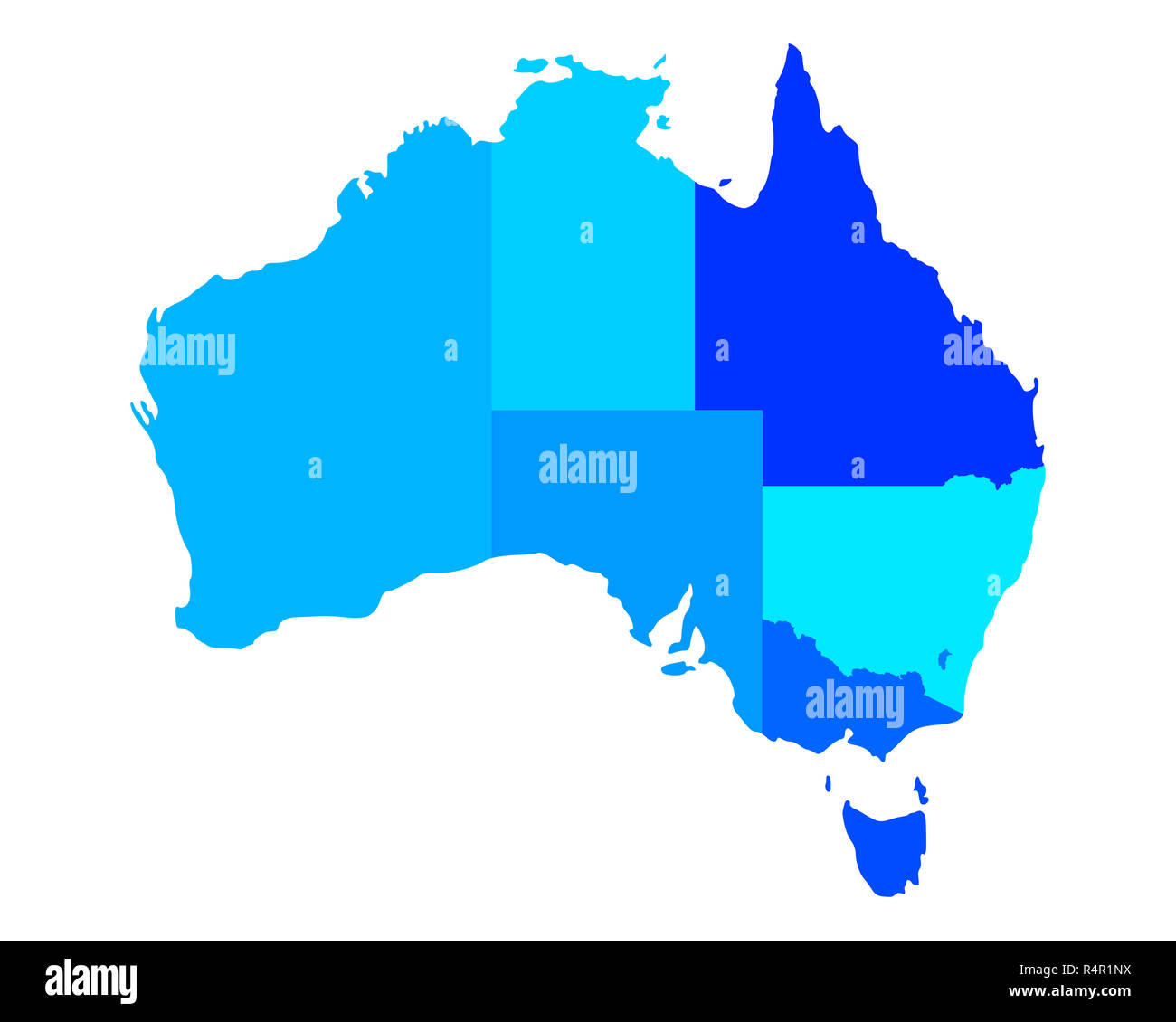 Queensland Regions Map High Resolution Stock Photography and Images - Alamy
