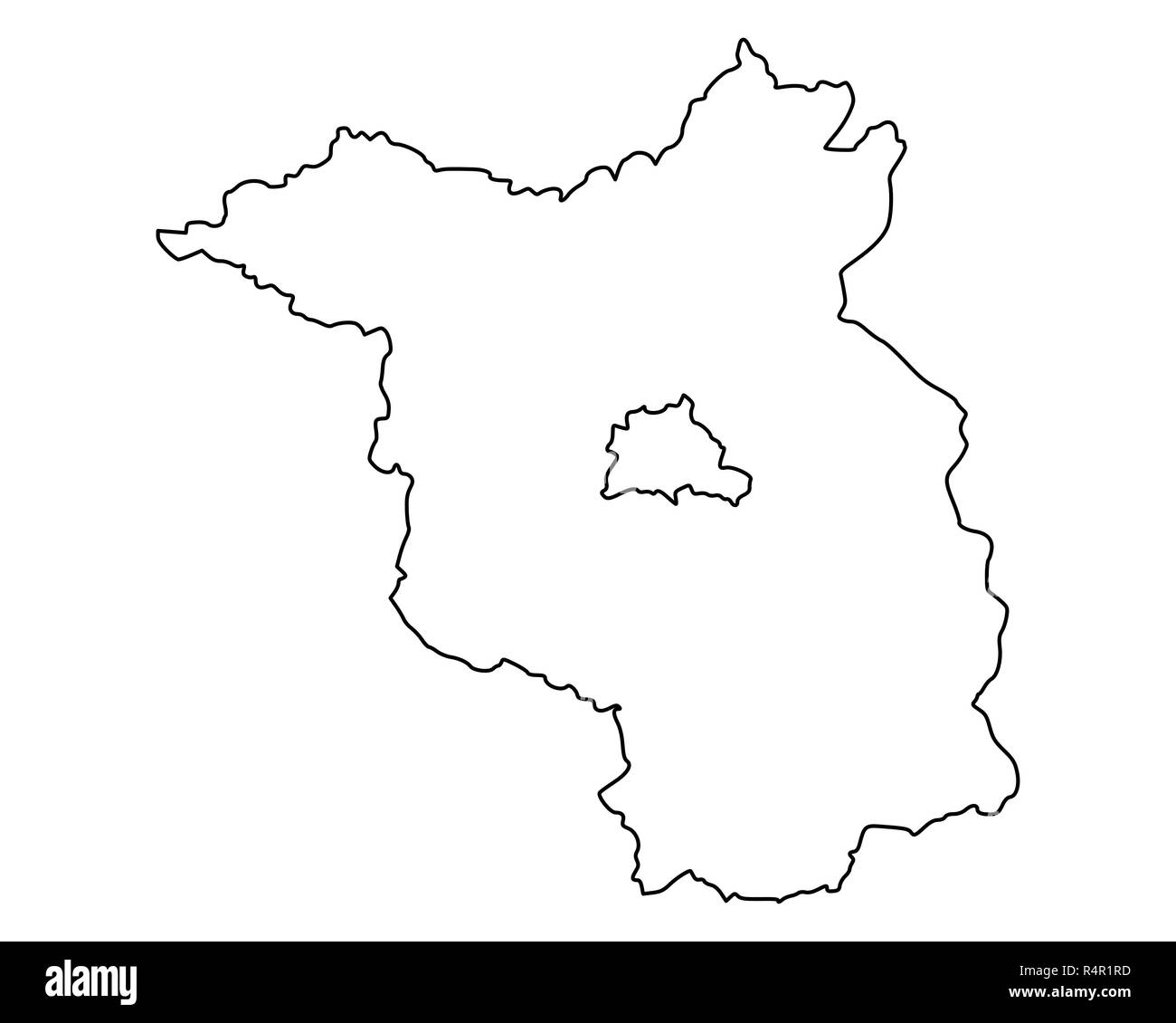 Map brandenburg Black and White Stock Photos & Images - Alamy