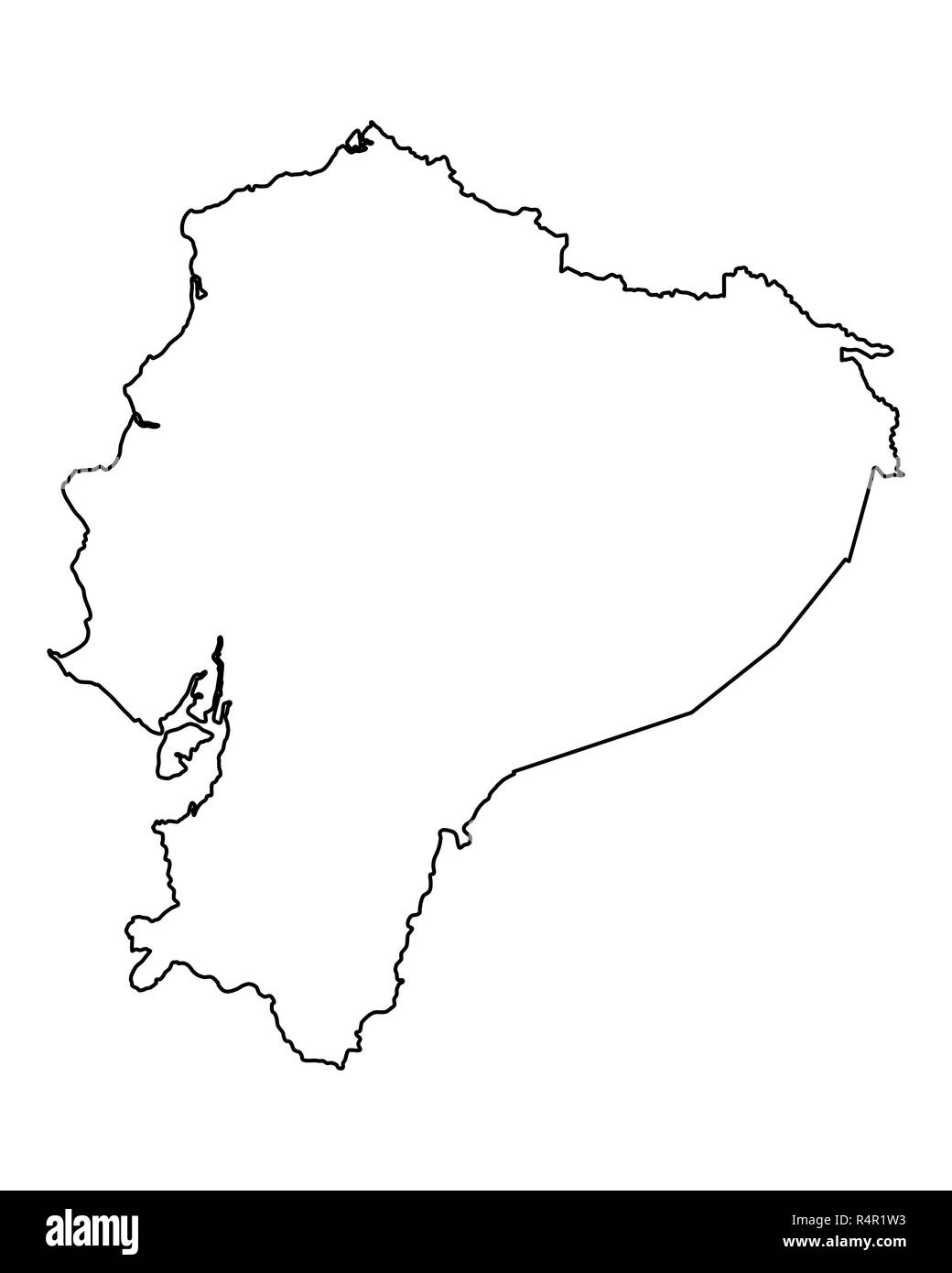 map of ecuador Stock Photo - Alamy