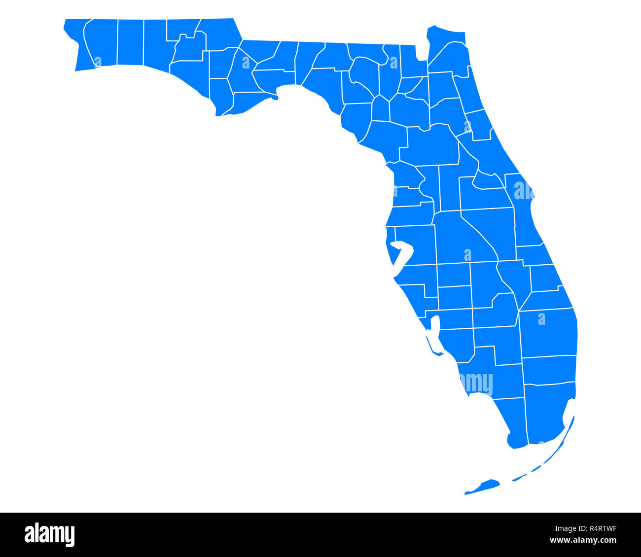 map of florida Stock Photo - Alamy