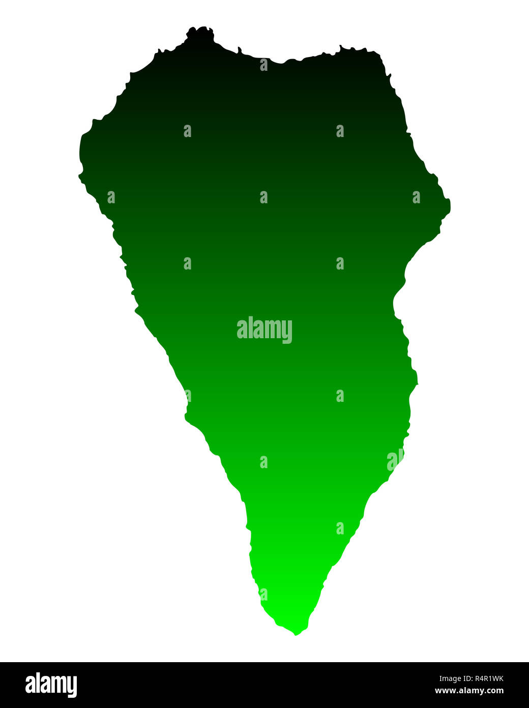 map of la palma Stock Photo - Alamy