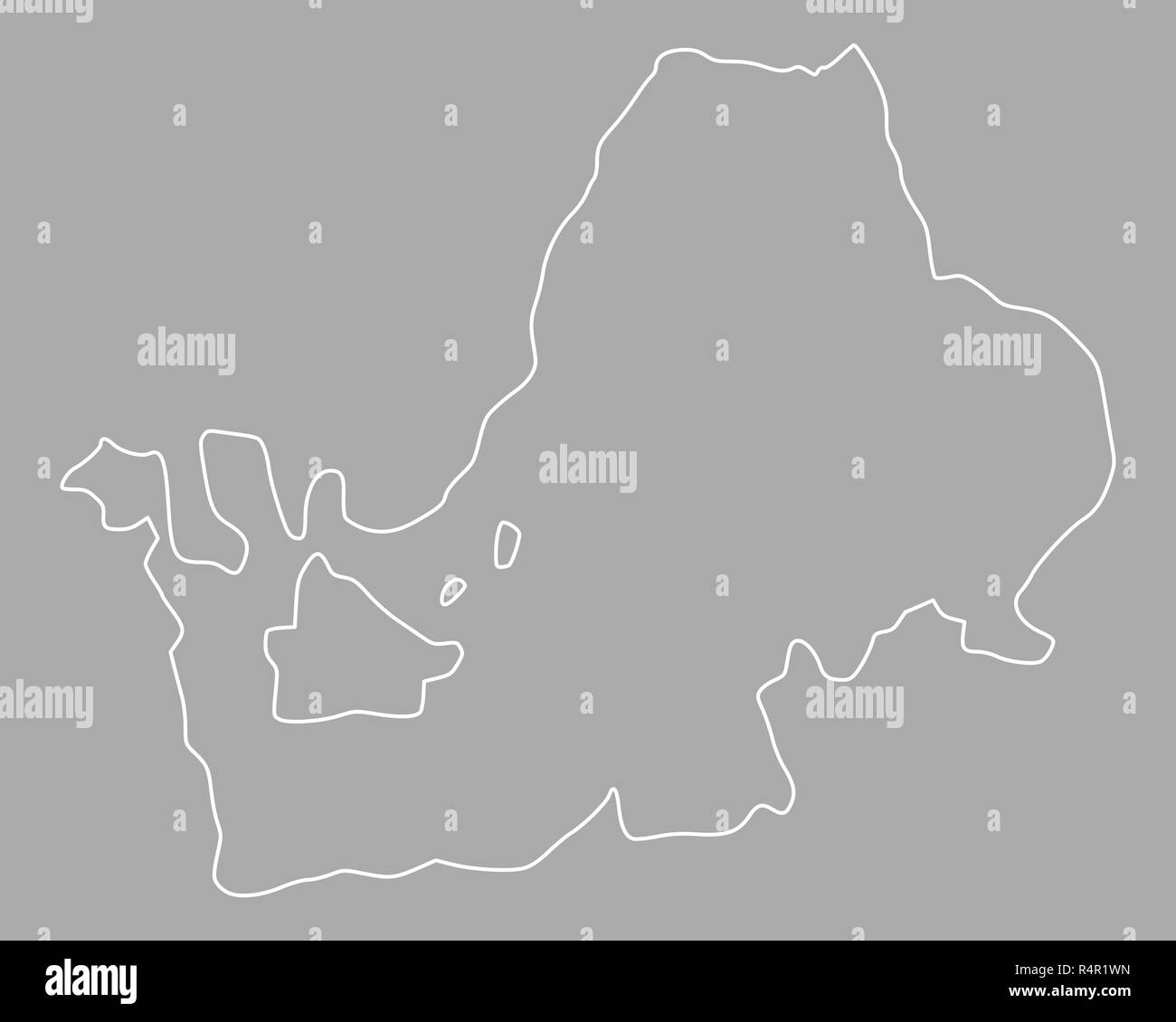 map of the chiemsee Stock Photo - Alamy