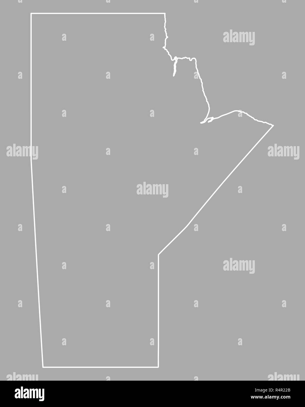 map of manitoba Stock Photo - Alamy
