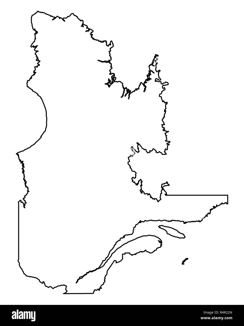 map of quebec Stock Photo - Alamy