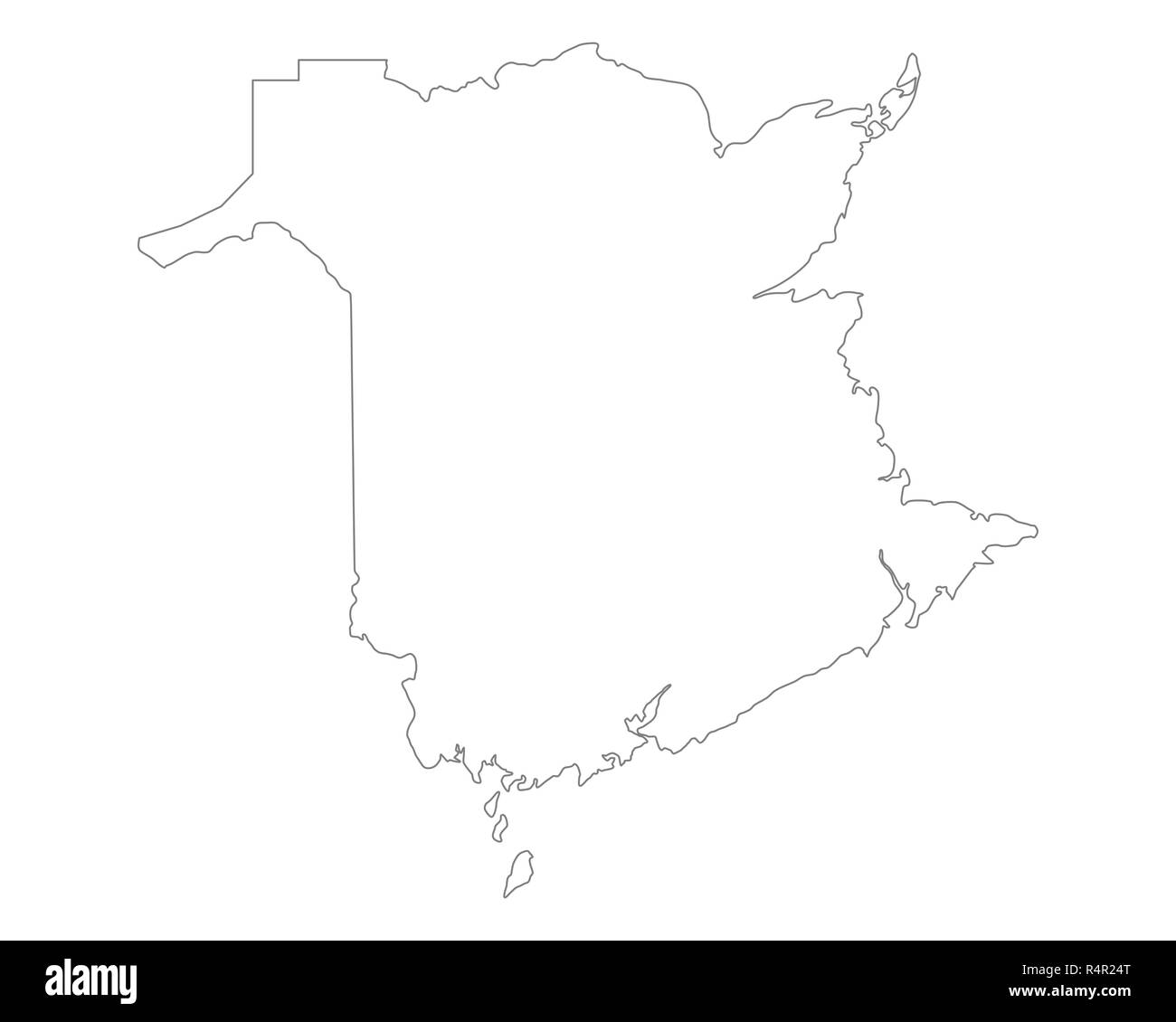 map of new brunswick Stock Photo - Alamy