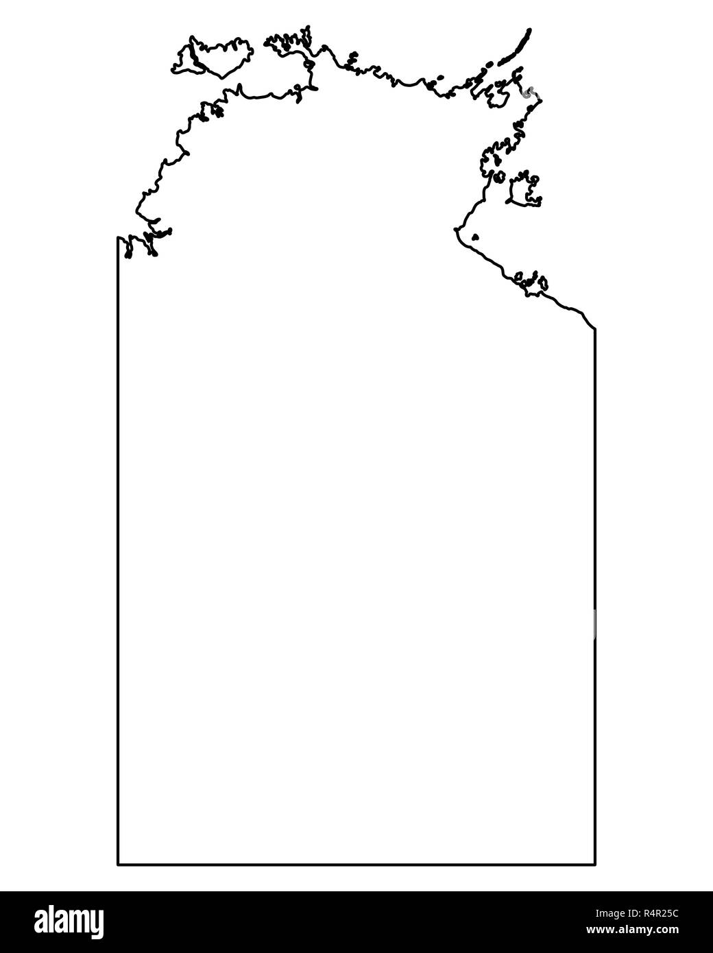 map of northern territory Stock Photo - Alamy