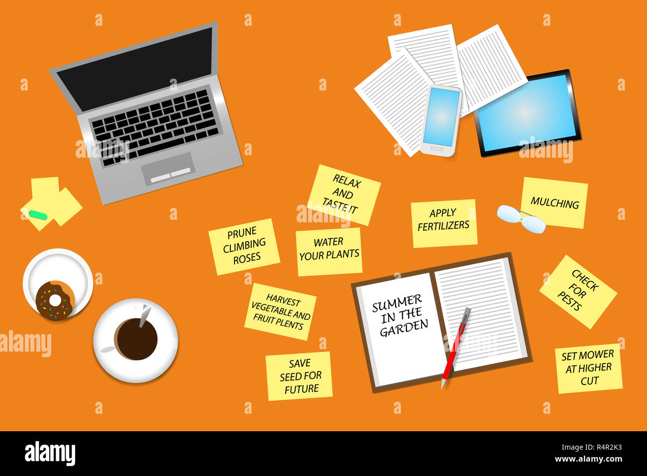 Summer Gardening Concept Stock Photo - Alamy