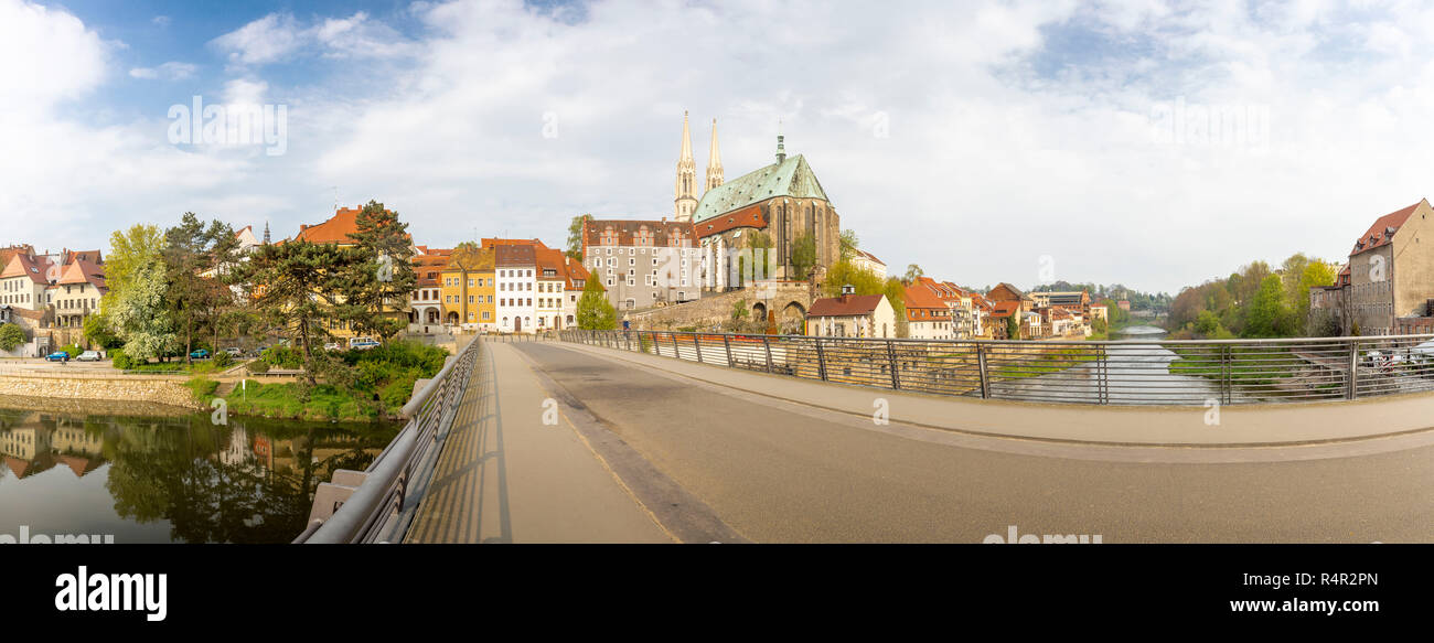 panorama of gÃ¶rlitz with a view of the peterskirche Stock Photo - Alamy