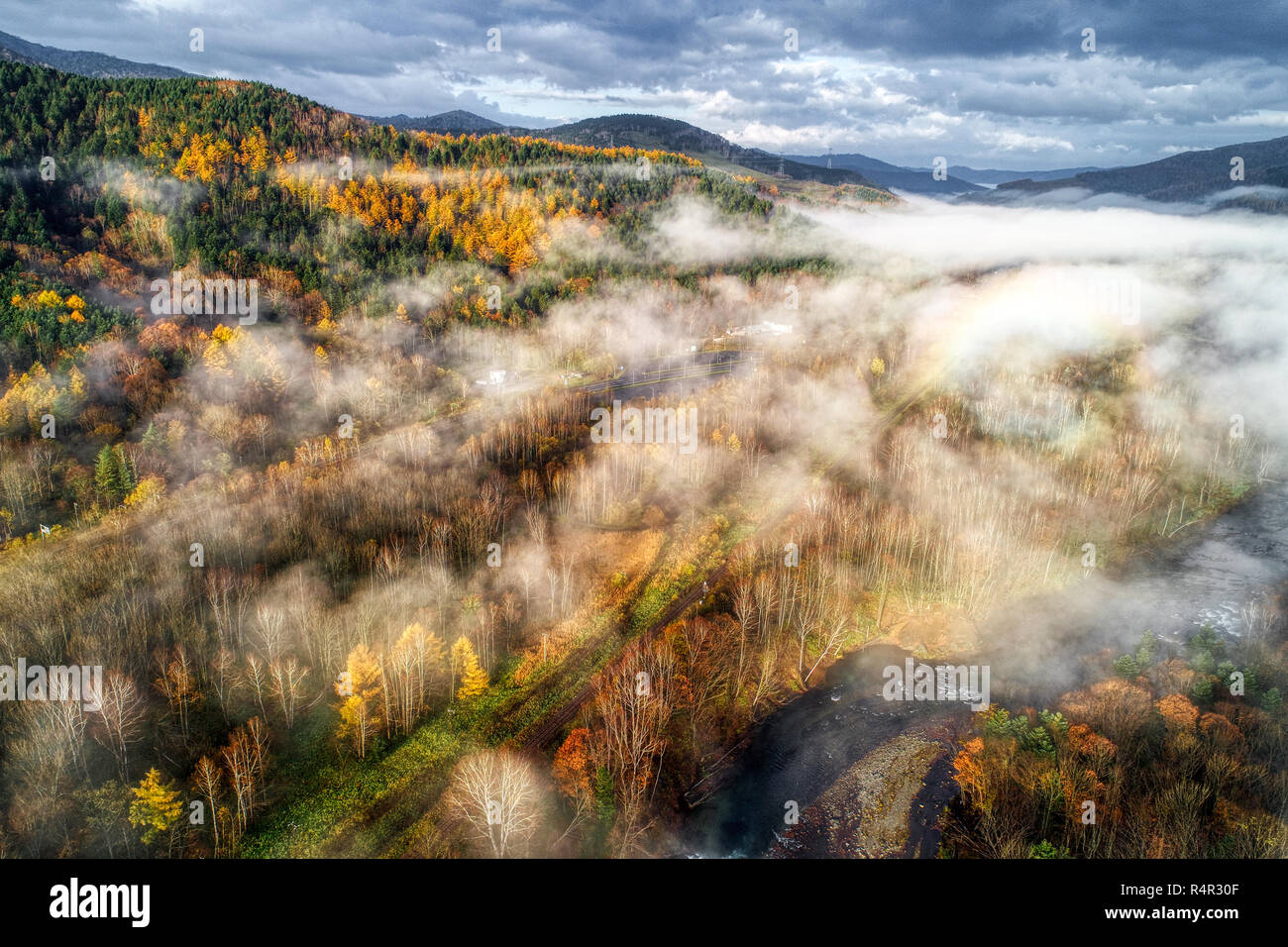 Sea of Clouds Autumn Foliage Stock Photo - Alamy