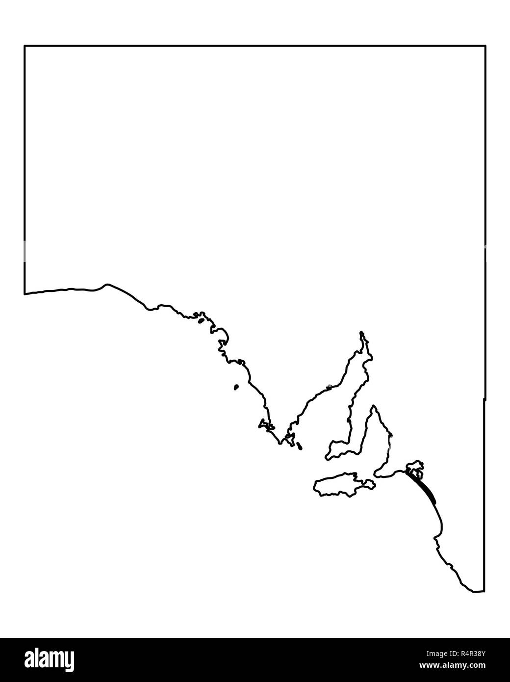 Map of south australia hi-res stock photography and images - Alamy
