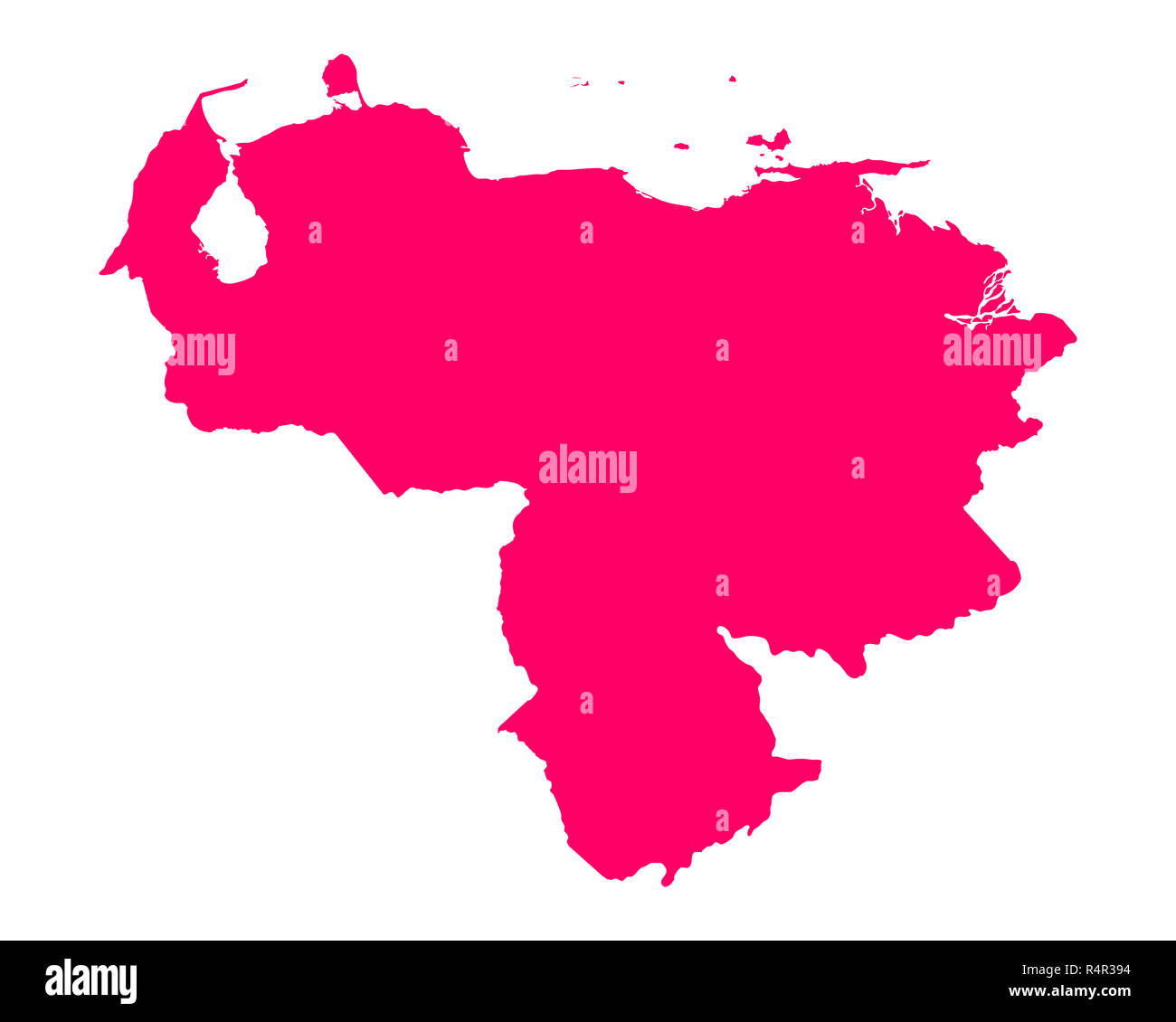 map of venezuela Stock Photo - Alamy