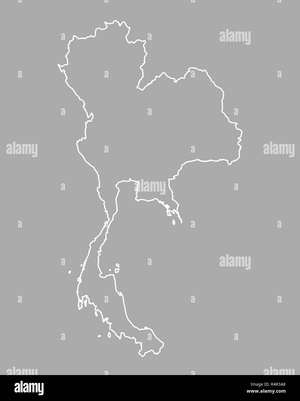 map of thailand Stock Photo - Alamy