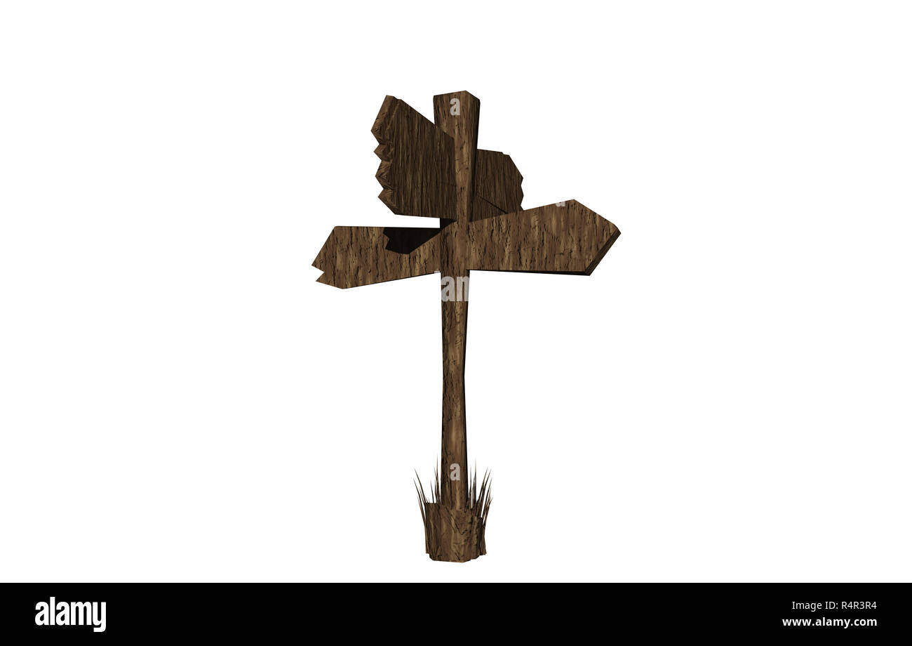 Guidepost Cut Out Stock Images & Pictures - Alamy