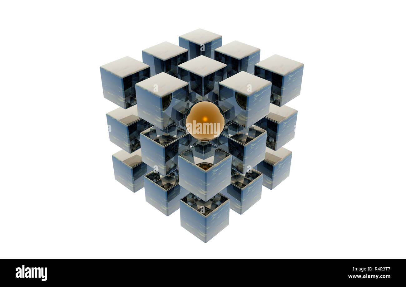 metal cube isolated Stock Photo - Alamy