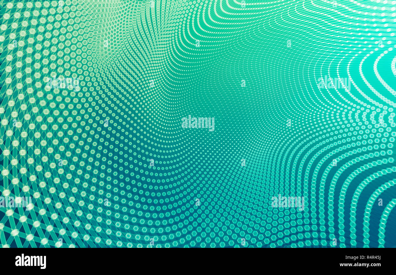 Abstract polygonal space low poly dark background, 3d rendering Stock ...