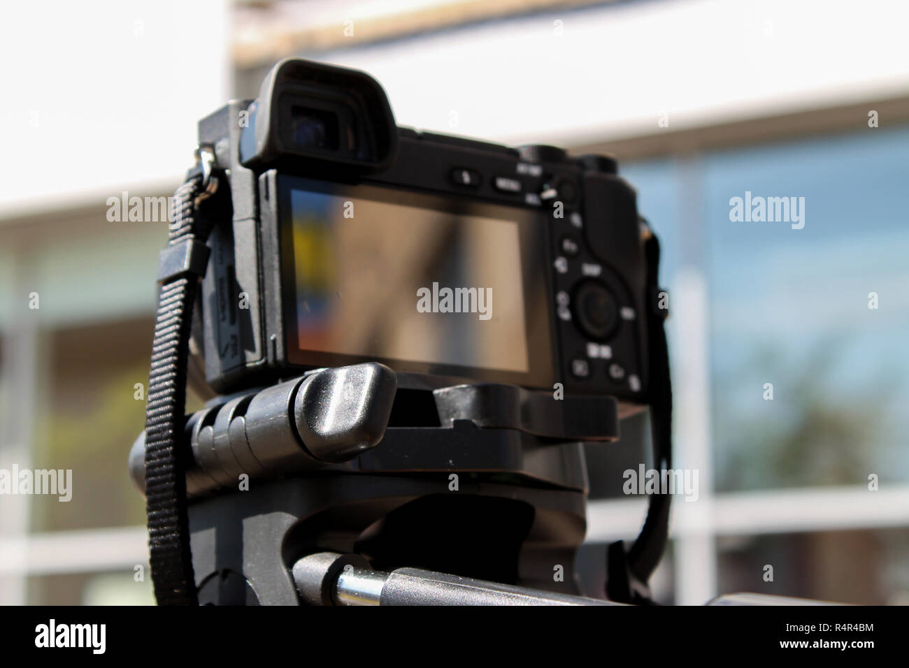 black camera at a close distance Stock Photo - Alamy