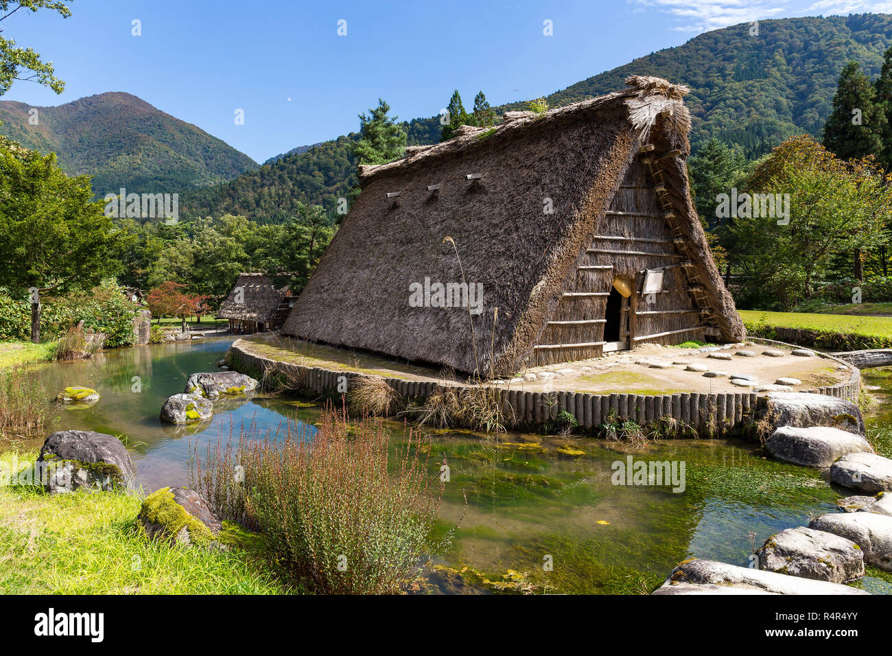 Traditional gassho zukuri style house architecture hi-res stock ...