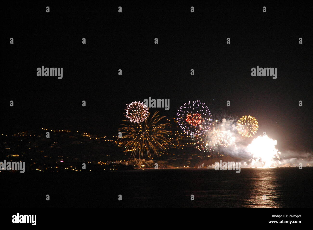 fireworks on spanish sky Stock Photo - Alamy
