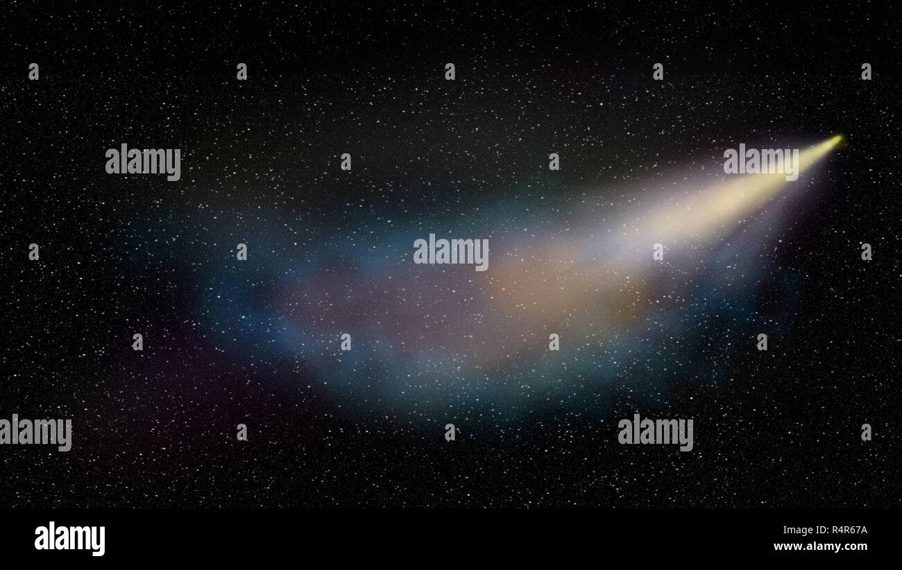 comet in the space Stock Photo - Alamy