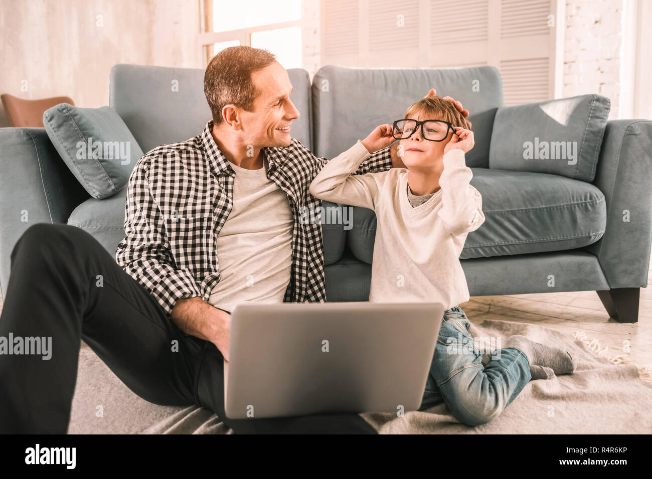 Serious father hi-res stock photography and images - Alamy