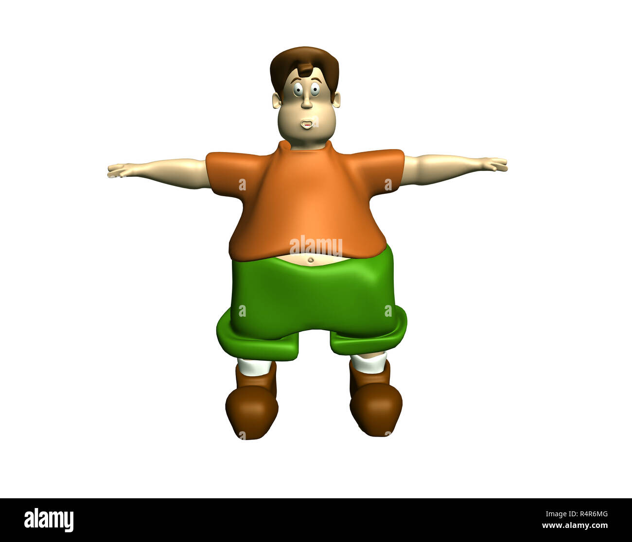 man with obesity isolated Stock Photo - Alamy