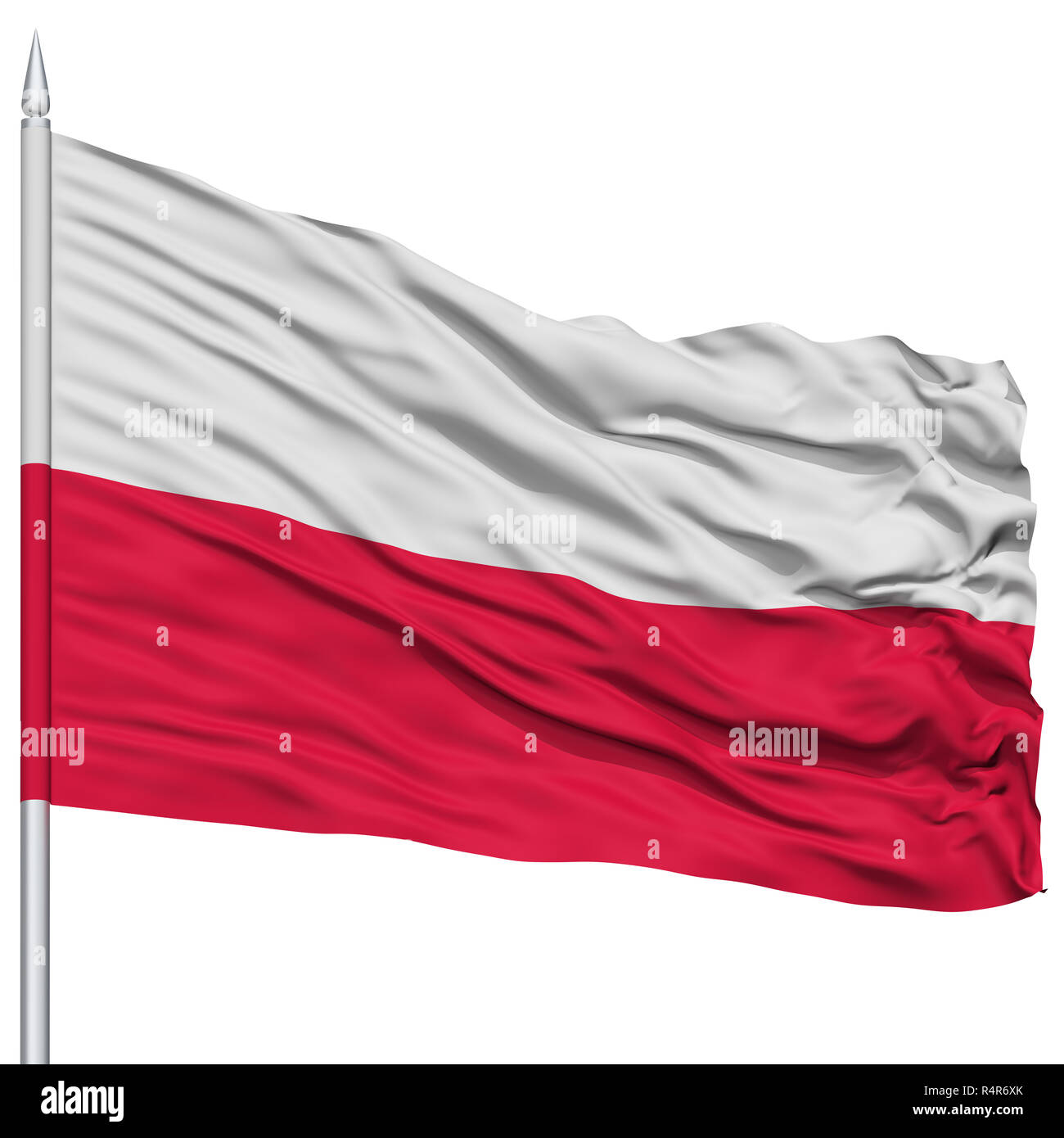 3d render flagpole poland hi-res stock photography and images - Alamy