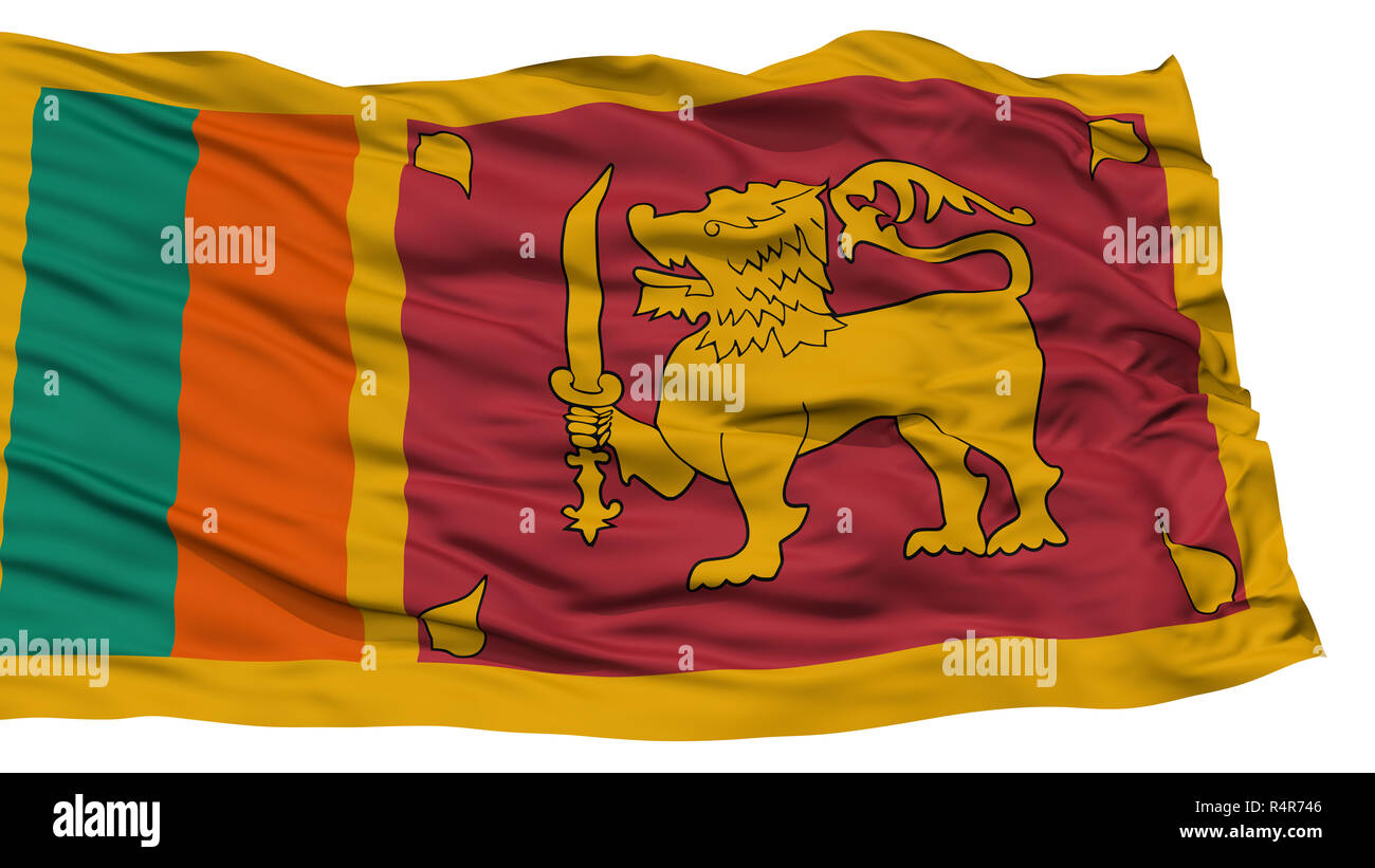 Isolated Sri Lanka Flag Stock Photo - Alamy