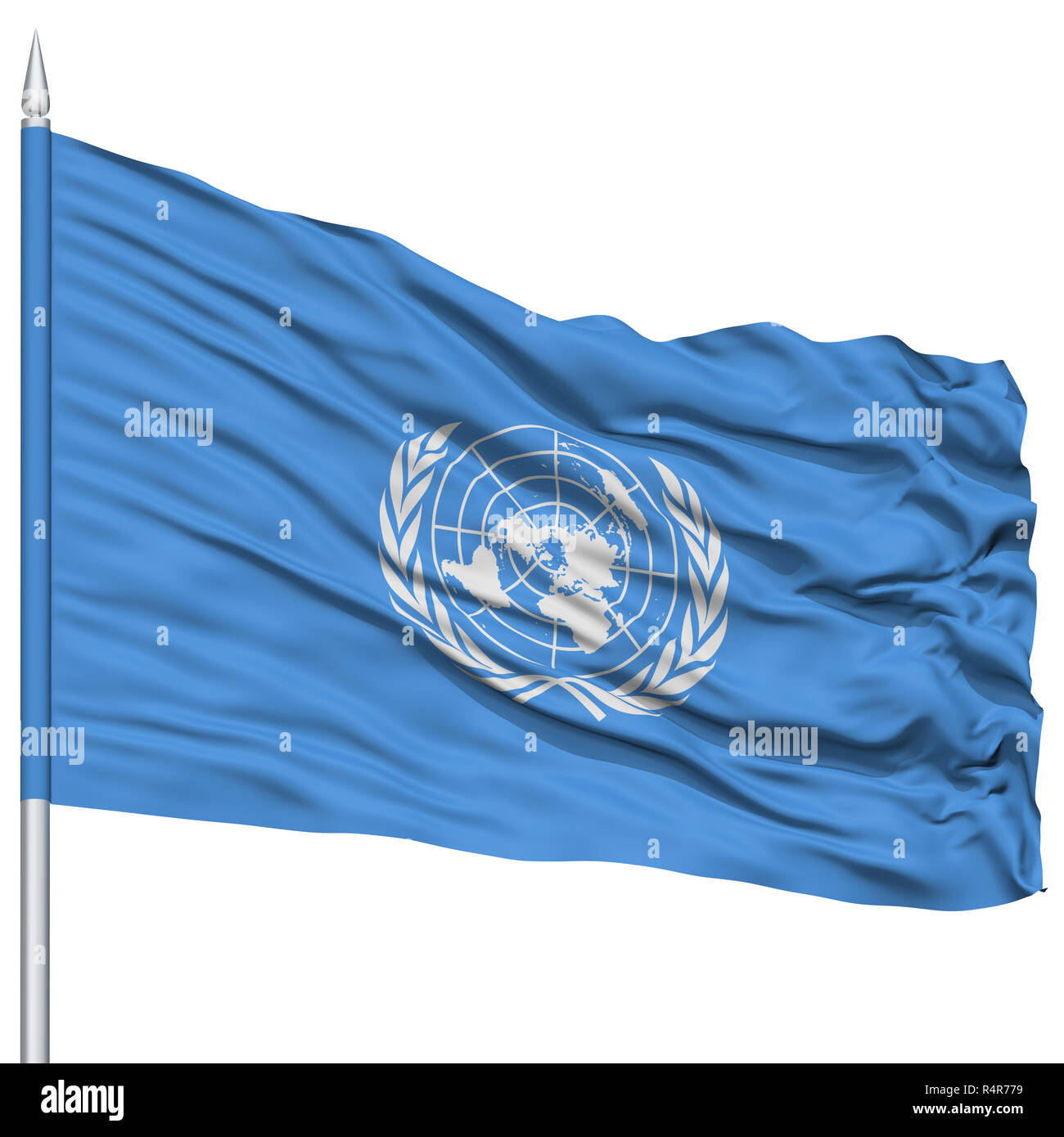 3d flag united nations hi-res stock photography and images - Alamy