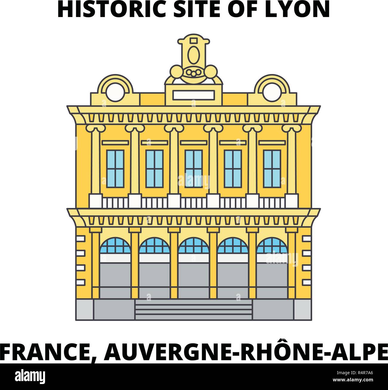 Lyon architecture Stock Vector Images - Alamy