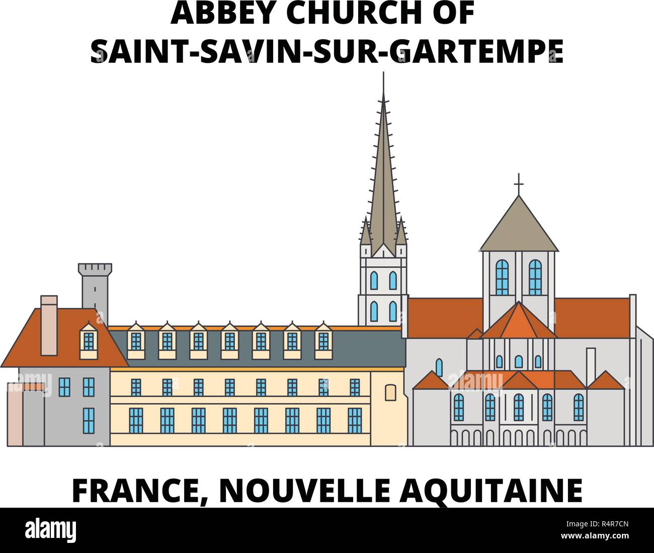 France, Nouvelle Aquitaine - Abbey Church Of Saint-Savin-Sur-Gartempe ...