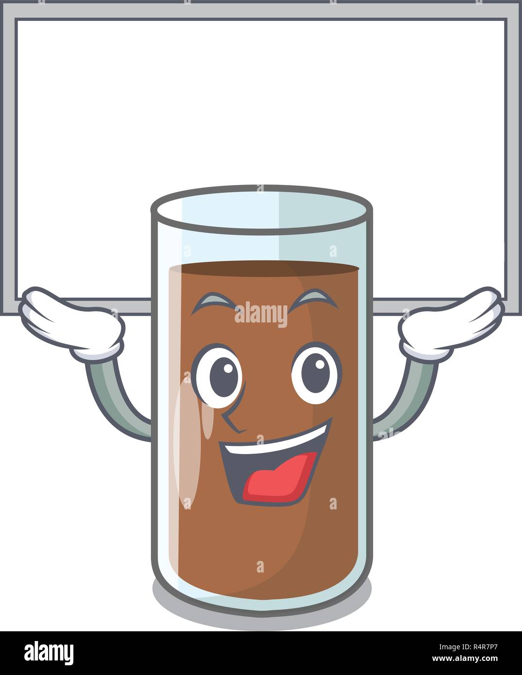 Up board pouring chocolate milk from bottle cartoon Stock Vector Image ...