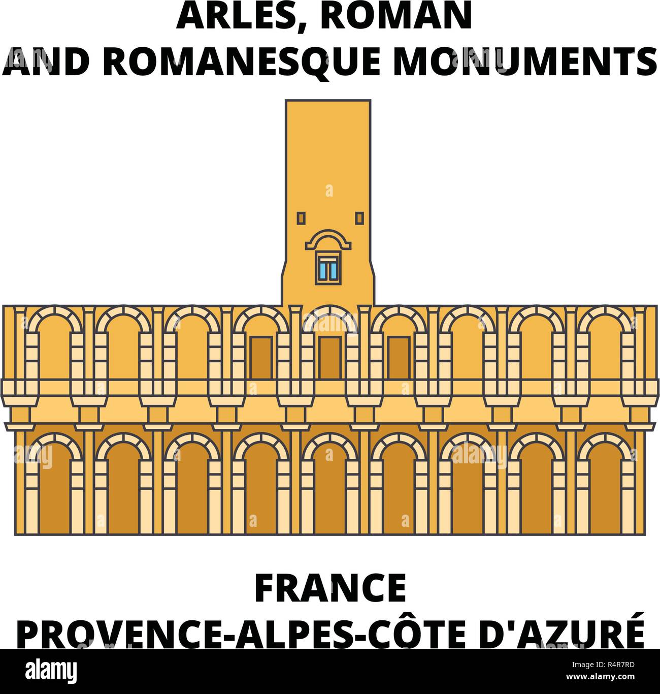 Ancient roman arles Stock Vector Images - Alamy