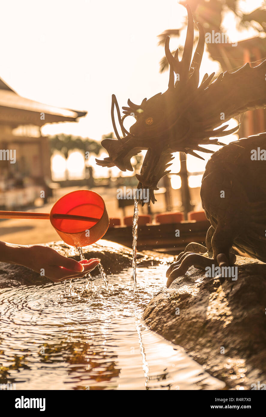 Japanese Temple Wash Hand Stock Photo - Alamy