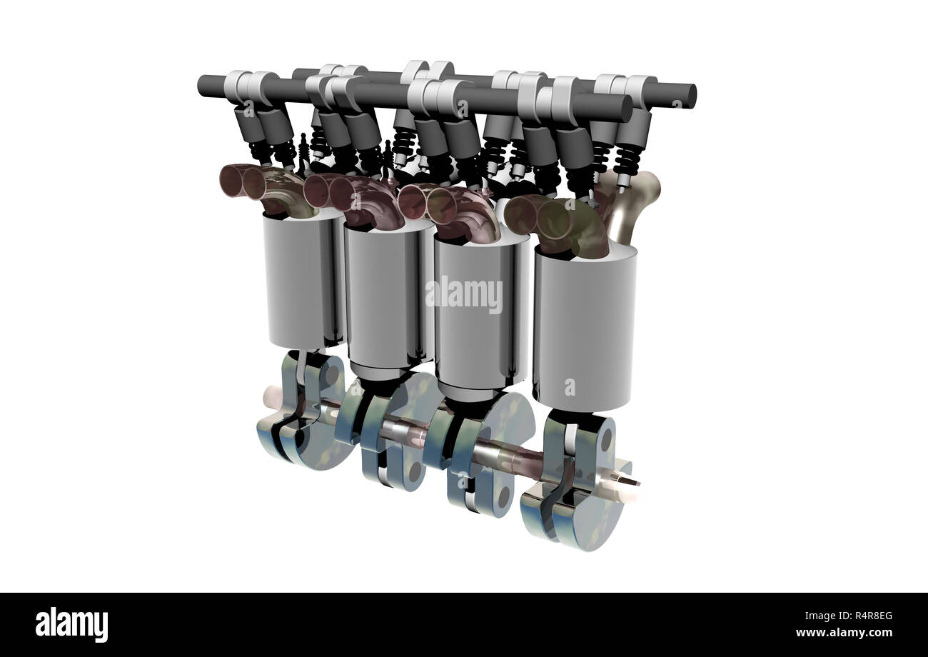 internal combustion engine isolated Stock Photo - Alamy