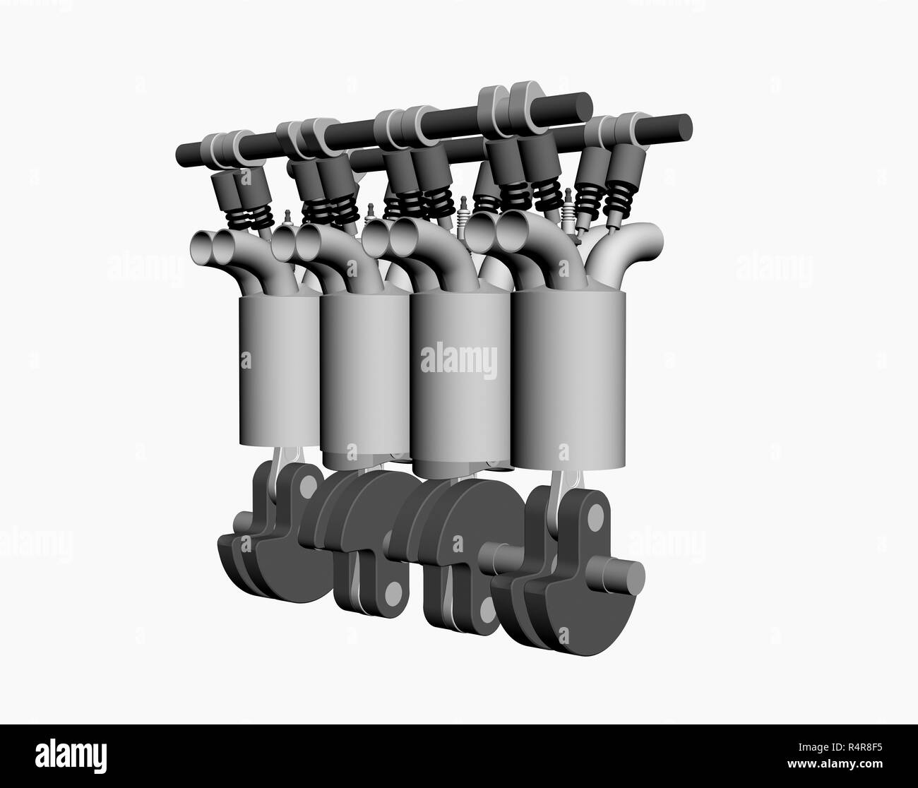 internal combustion engine isolated Stock Photo - Alamy