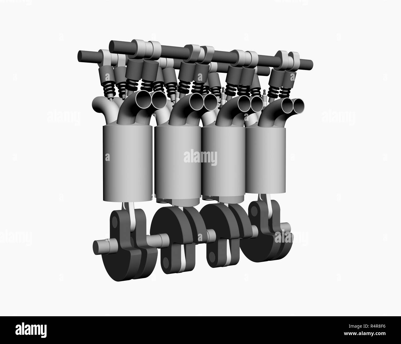 internal combustion engine isolated Stock Photo - Alamy