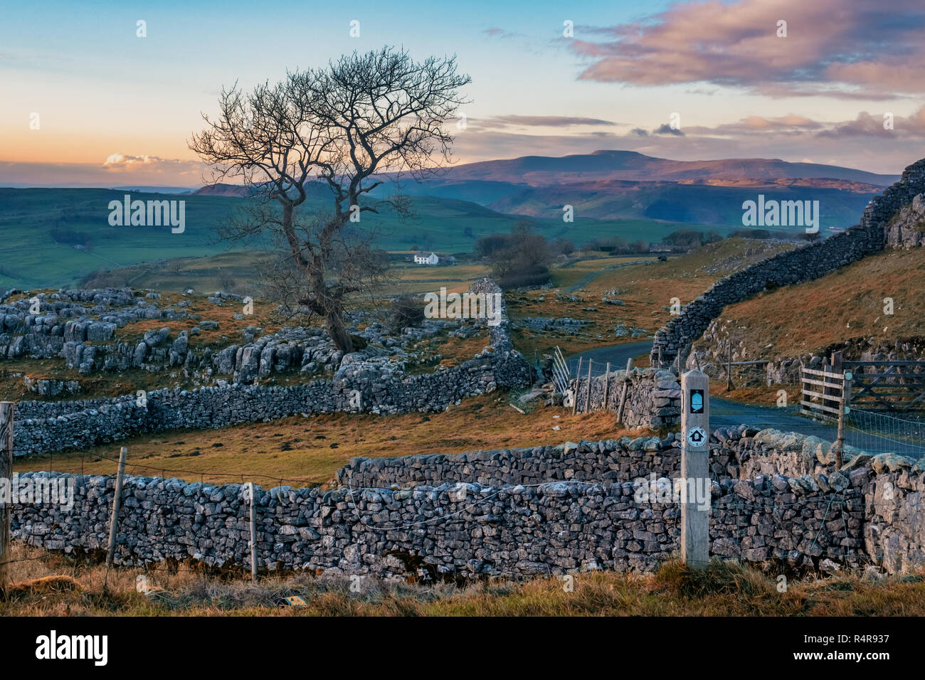 Settle in the Yorkshire Dales with a female hill walker near to the ...
