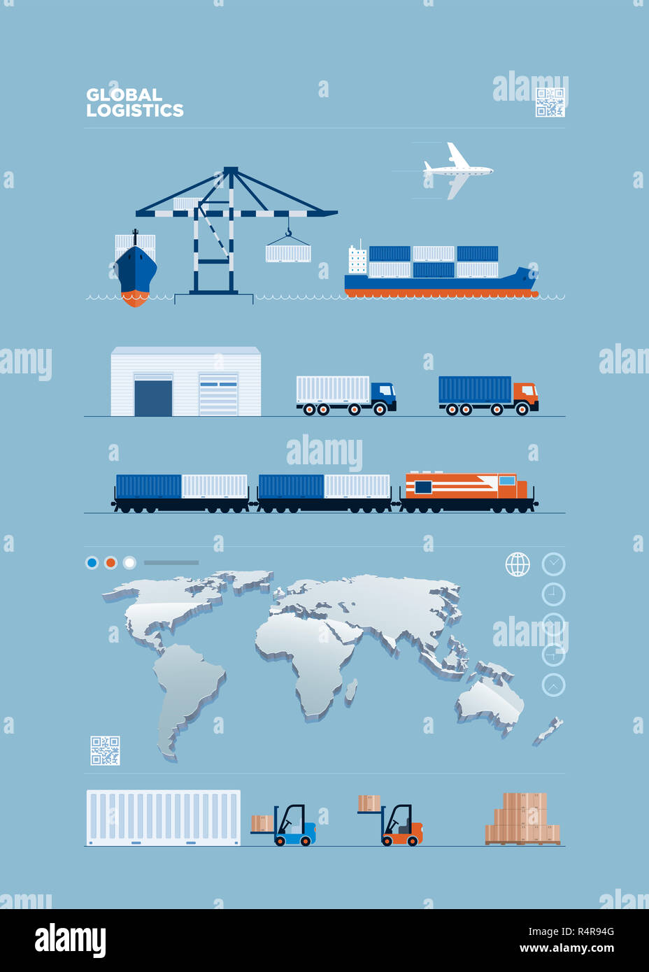 Global Transportation Concept Stock Photo - Alamy