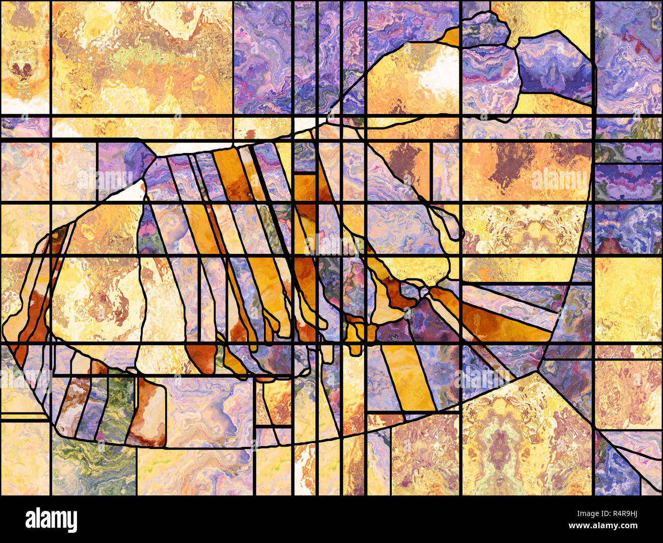 Energy of Leaded Glass Stock Photo - Alamy