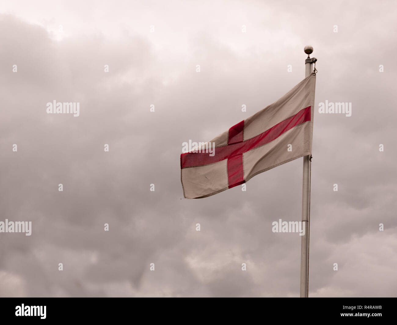 england flag swaying in the wind folded Stock Photo - Alamy