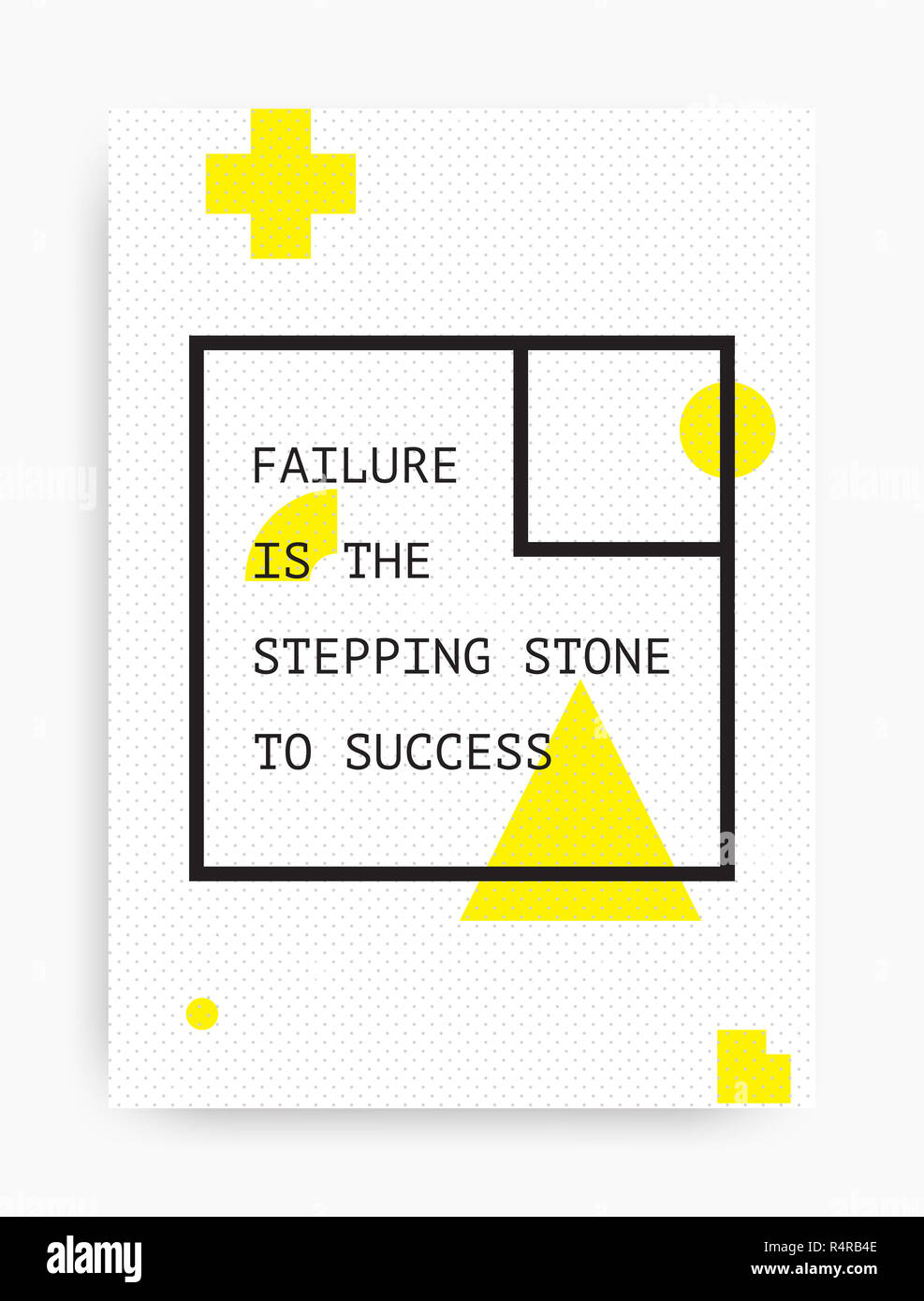 Quote poster design Stock Photo - Alamy