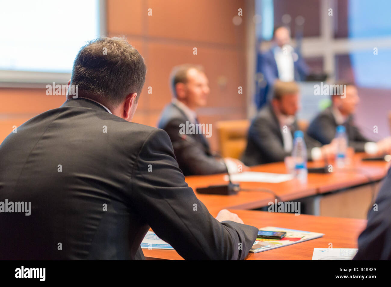 Company managemant taking decisions at board room Stock Photo - Alamy
