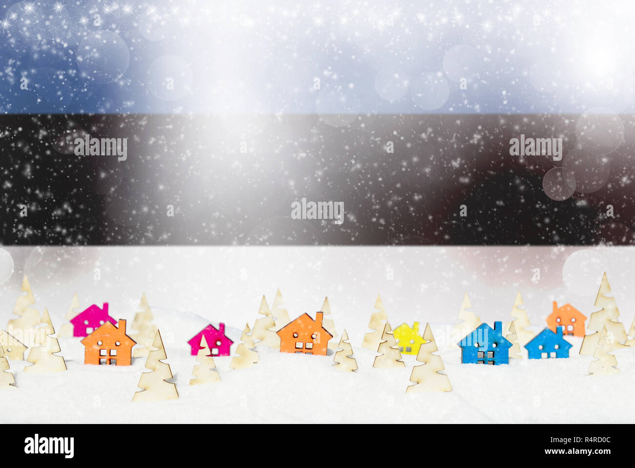 Christmas background estonian flag hi-res stock photography and images ...