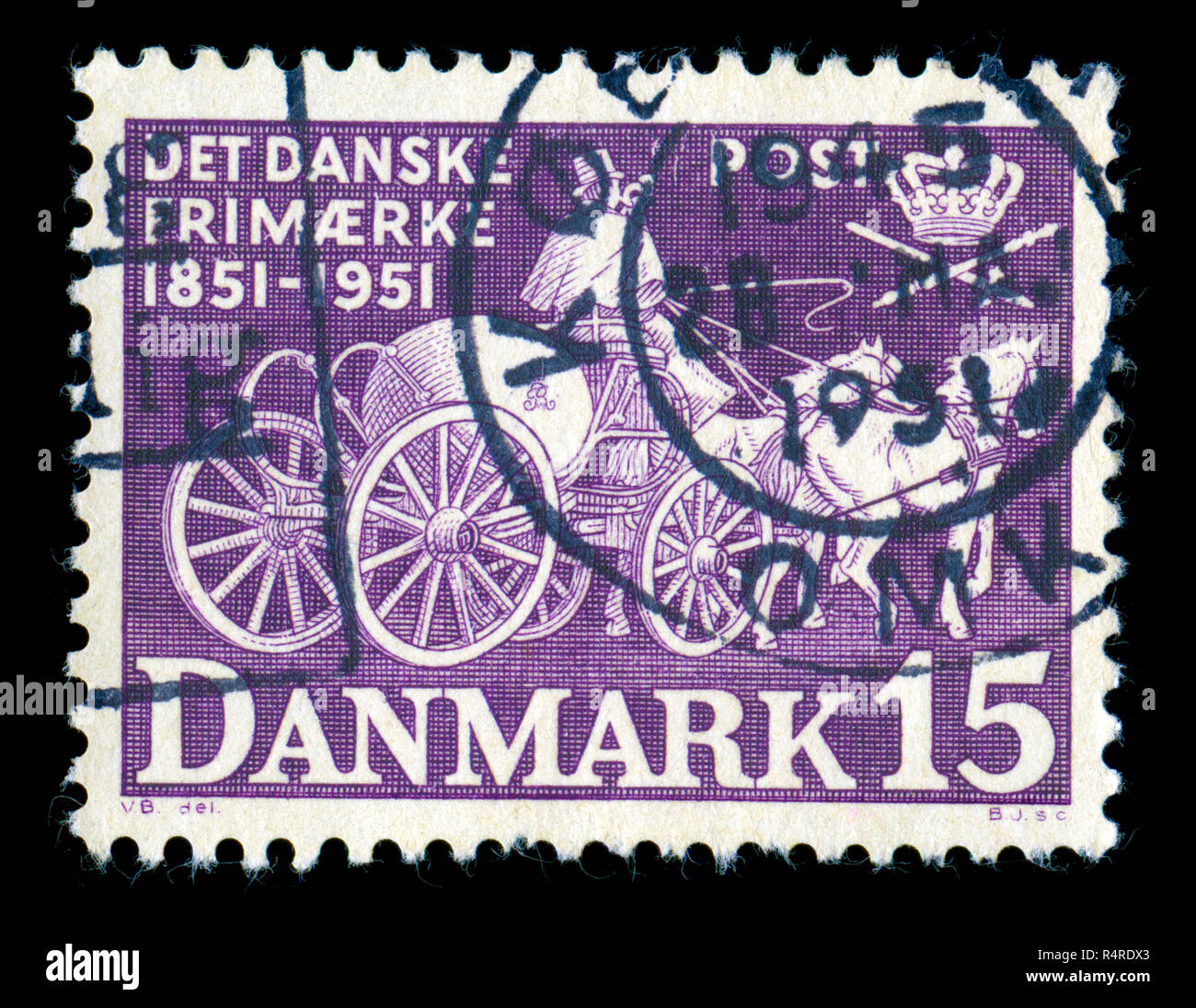 100 years of danish stamps hi-res stock photography and images - Alamy
