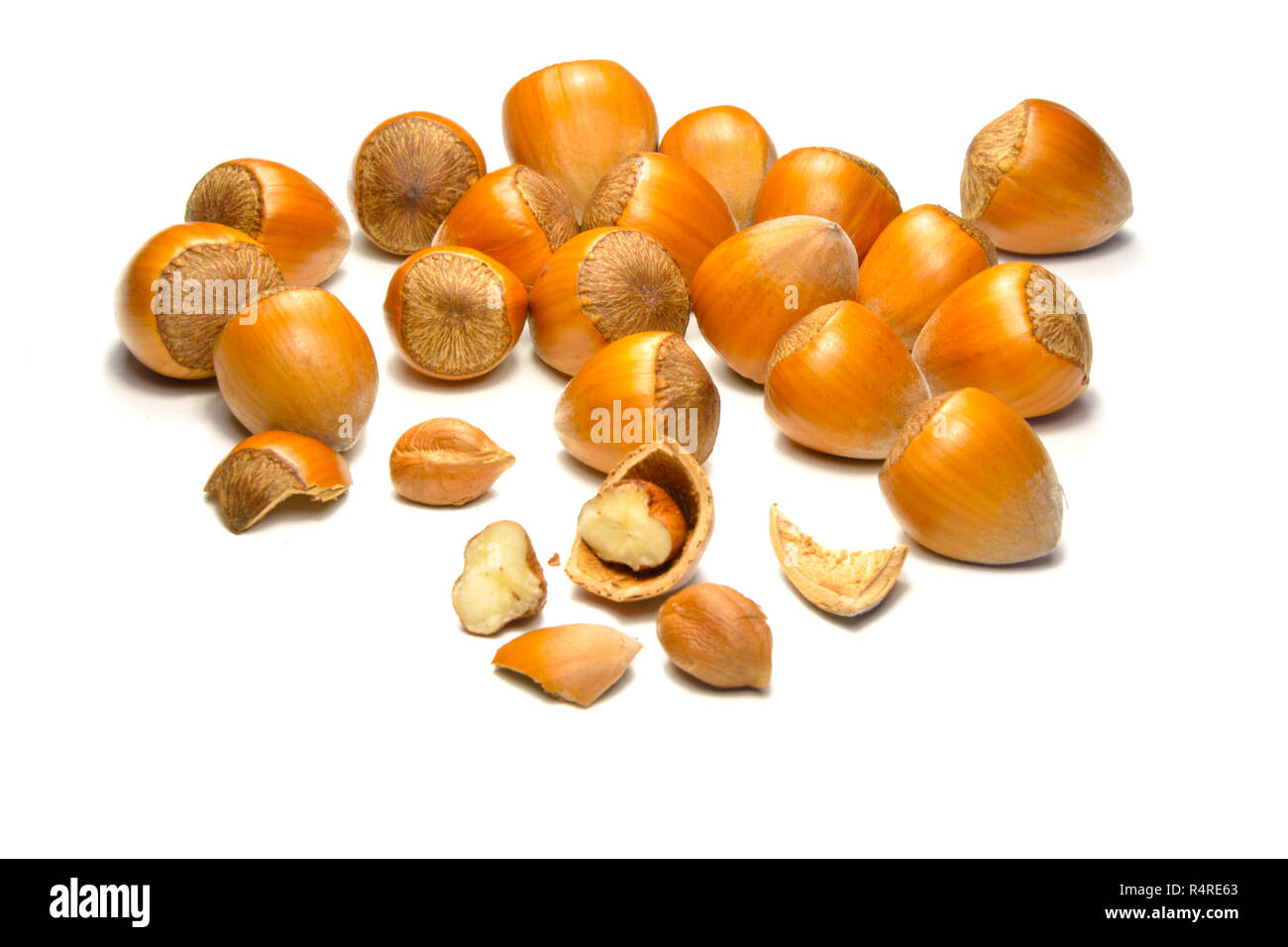 Hazelnuts healthy snack Stock Photo - Alamy