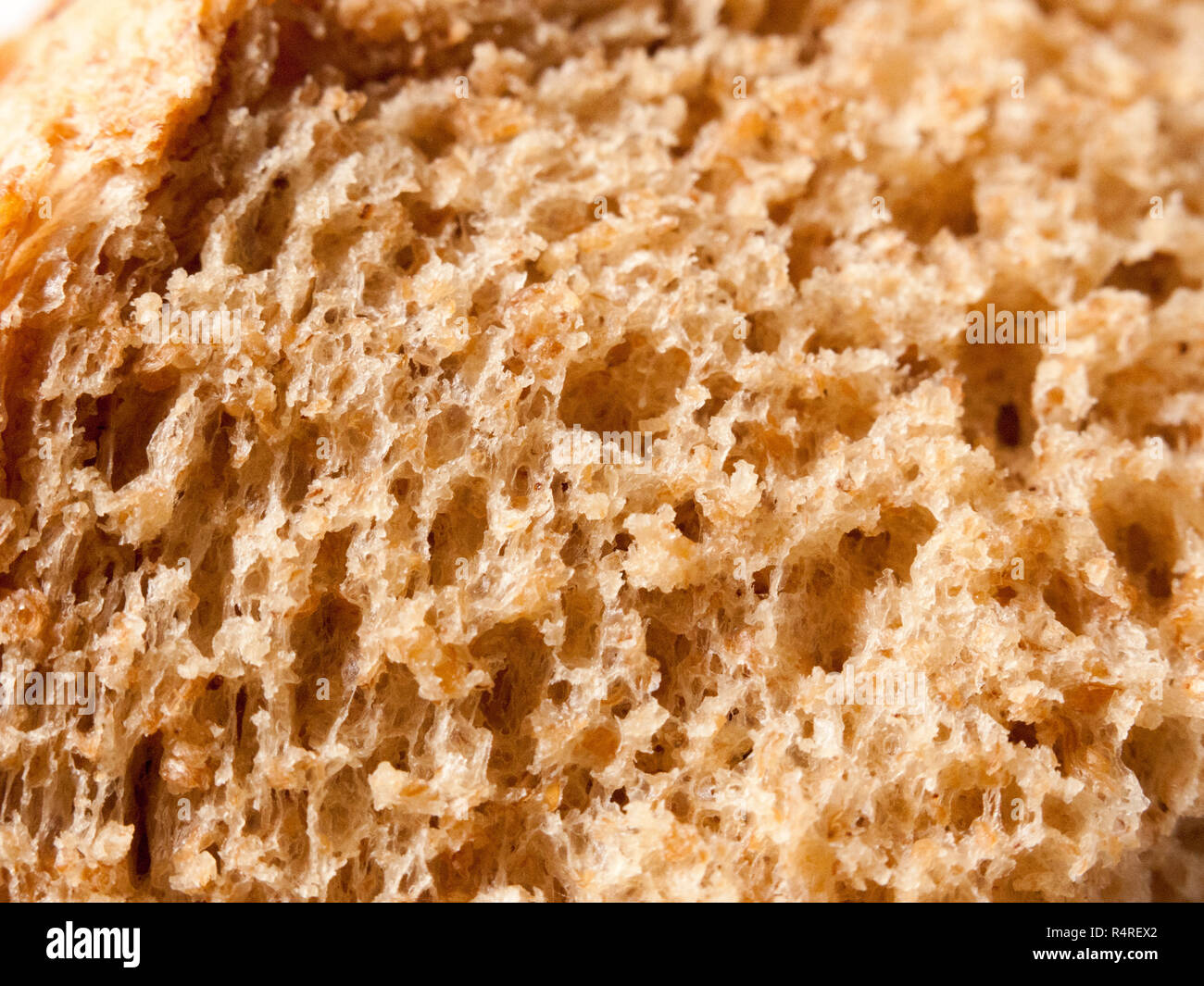 close up texture of soft brown bread Stock Photo - Alamy
