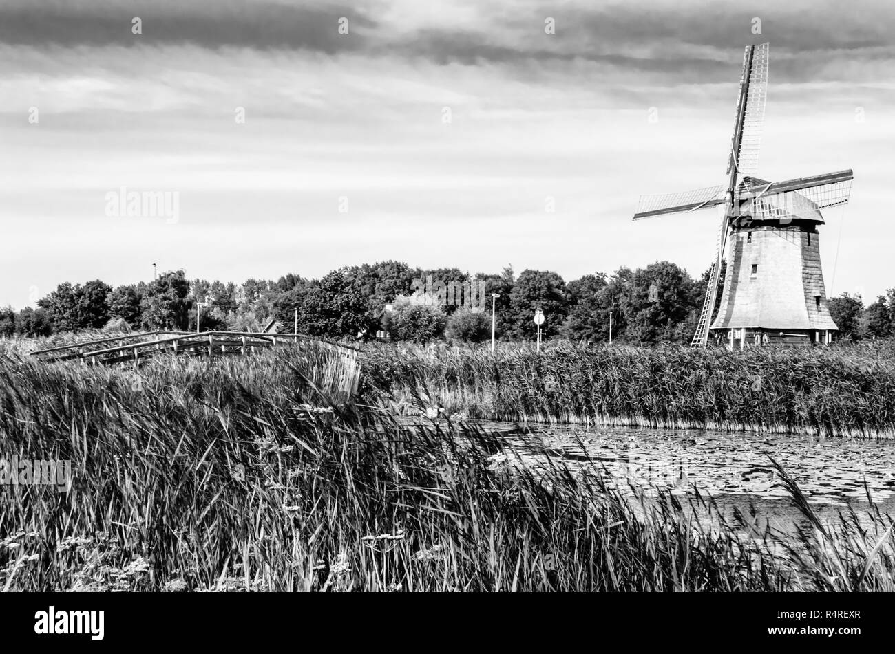 Dutch park scenery Black and White Stock Photos & Images - Alamy